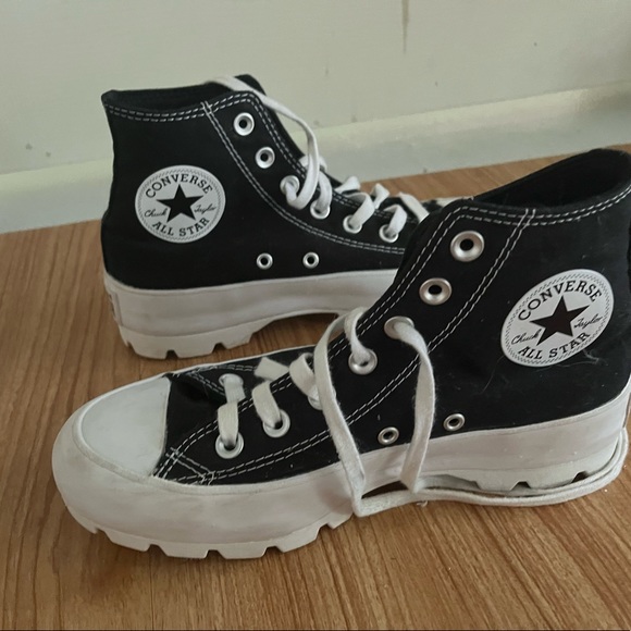 Converse | Shoes | Black Platform Converse 6and Nike Blazers 25 | Poshmark